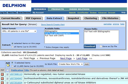 Creating from Delphion
